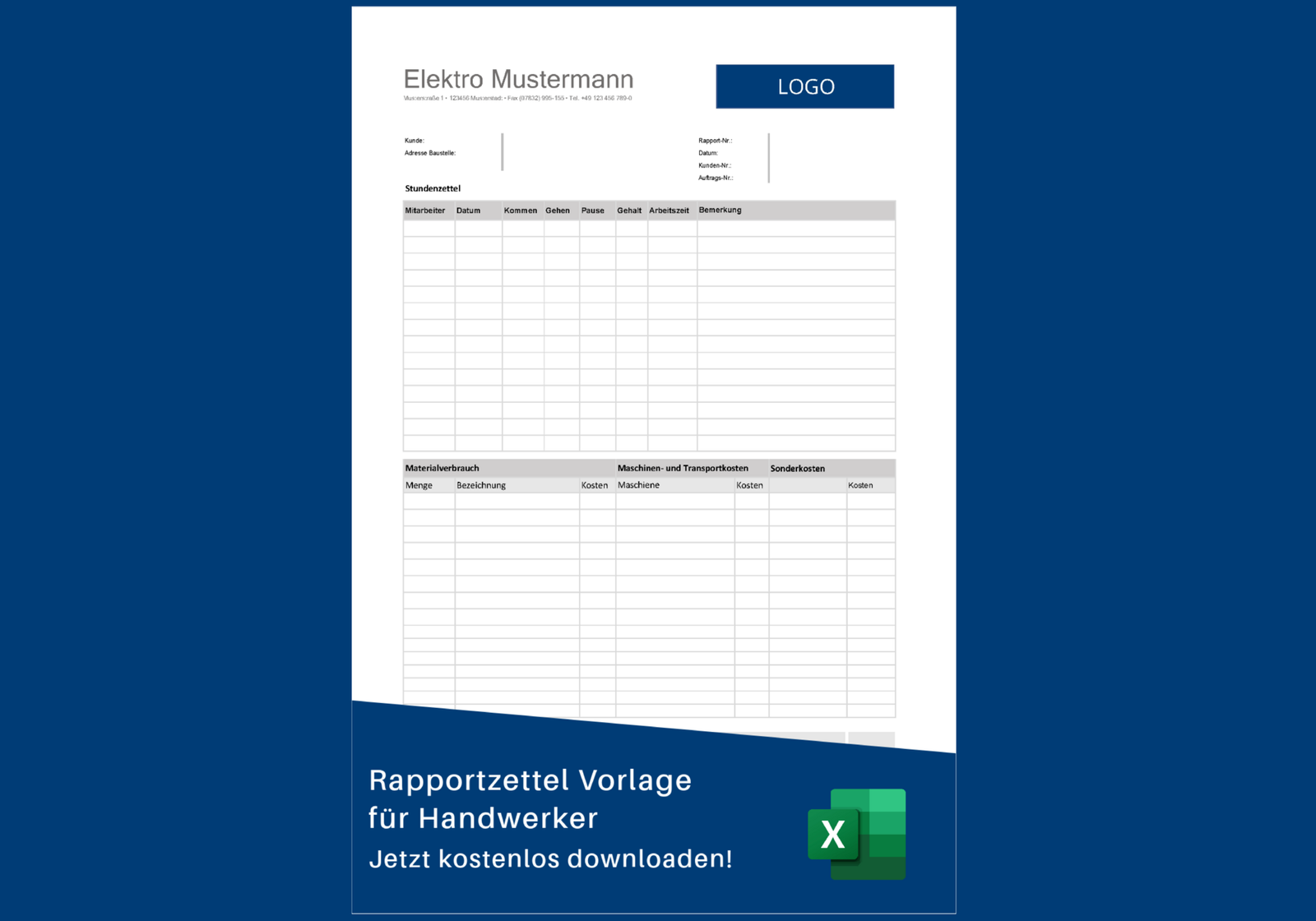 Downloade rapport skabelon Gratis PDF, Word